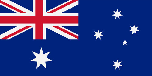 Australia flag Royalty Free Vector Image - VectorStock
