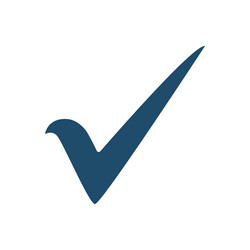 Check mark hand finger design logo Royalty Free Vector Image