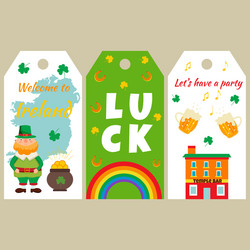 Irish map with symbols of ireland destinations Vector Image