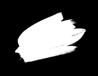 Paint drawing set smear black and white hand Vector Image