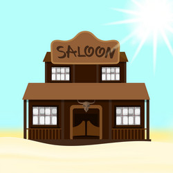 Saloon - art Royalty Free Vector Image - VectorStock