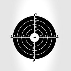 Target shooting icon Royalty Free Vector Image