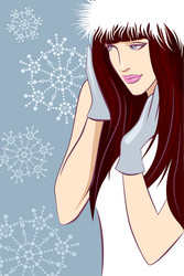 Winter Girl Vector Images (over 39,000)
