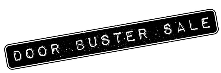 Door buster sale rubber stamp Royalty Free Vector Image