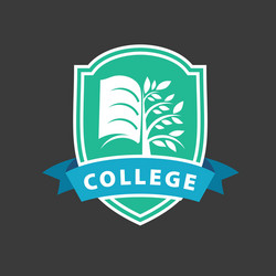 Logo college Royalty Free Vector Image - VectorStock