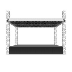 Outdoor Concert Truss Stage Royalty Free Vector Image