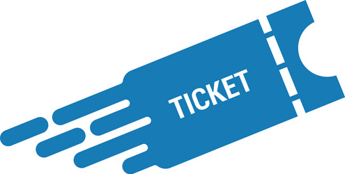 Fast ticket icon logofast ticket icon logo Vector Image