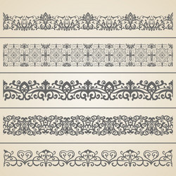 Seamless borders Royalty Free Vector Image - VectorStock