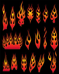 Fire flame se Royalty Free Vector Image - VectorStock