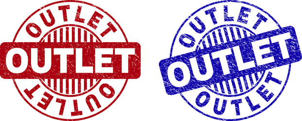 Outlet rubber stamp Royalty Free Vector Image - VectorStock