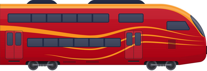 Digital train motion speed railway locomotive Vector Image