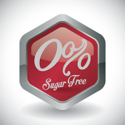 No sugar or sugar free Royalty Free Vector Image