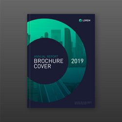 Construction brochure cover design layout Vector Image