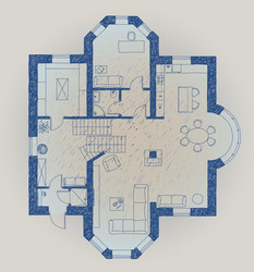 Blueprint Stairs Architecture Vector Images (78)