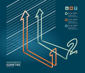 Infographic arrow diagram chart Royalty Free Vector Image