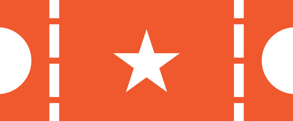 Ticket icon monochrome simple sign from Royalty Free Vector