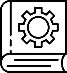 User guide icons set outline style Royalty Free Vector Image