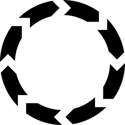Circulation flat icon Royalty Free Vector Image