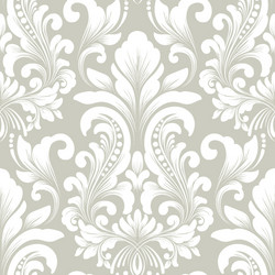Victorian leaves seamless pattern Royalty Free Vector Image