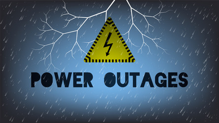 No electricity power outage concept Royalty Free Vector