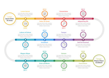 Vintage timeline infographic Royalty Free Vector Image