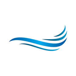 Wave logo and symbol water image sea ocean river Vector Image