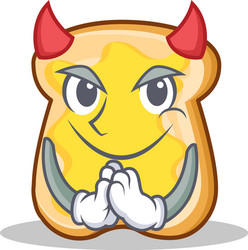 Cartoon picture slice bread in devil Royalty Free Vector