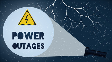No electricity power outage concept Royalty Free Vector