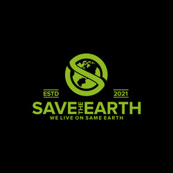 Earth globe logo design template Royalty Free Vector Image