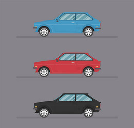 Cartoon hatchback car icon logo template Vector Image