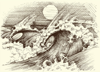 Ocean Etching Vector Images (over 4,000)