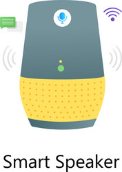 Smart speaker Royalty Free Vector Image - VectorStock