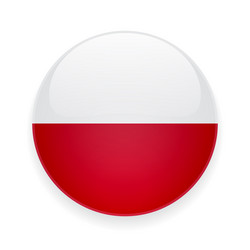 Poland flag on a white Royalty Free Vector Image
