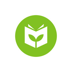 Book leaf logo nature logo icon Royalty Free Vector Image