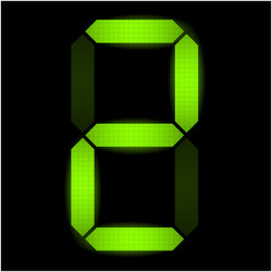 Digital number one Royalty Free Vector Image - VectorStock