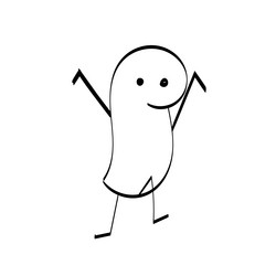 Minimal drawing line art drawing for print Vector Image