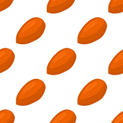 On theme big pattern identical types almond Vector Image