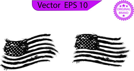 Distressed American Flag Black Vector Images (over 280)