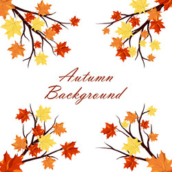 Autumn tree maple Royalty Free Vector Image - VectorStock