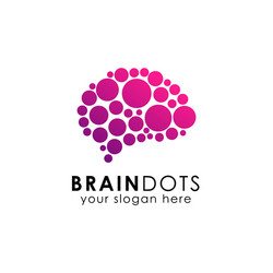 Digital brain logo Royalty Free Vector Image - VectorStock