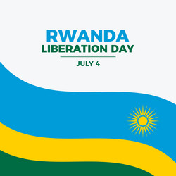 Rwanda heroes day poster Royalty Free Vector Image