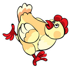 Scary Chicken Cartoon