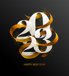 New Year 2023 Celebration Card – Royalty-Free Vector | VectorStock