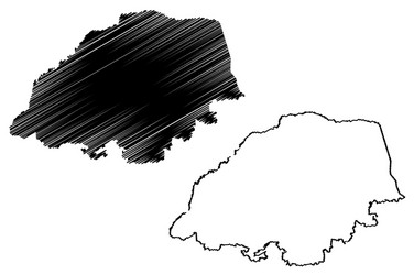 Limpopo province map Royalty Free Vector Image