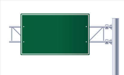 Highway road sign traffic signs on white Vector Image