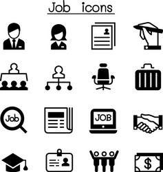 Management icon set Royalty Free Vector Image - VectorStock