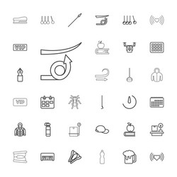 6 long icons Royalty Free Vector Image - VectorStock