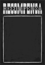 Se busca wanted poster spanish text template Vector Image