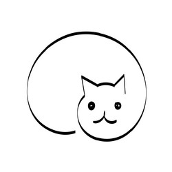 Minimal drawing line art drawing for print Vector Image