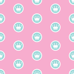 Princess seamless pattern background Royalty Free Vector